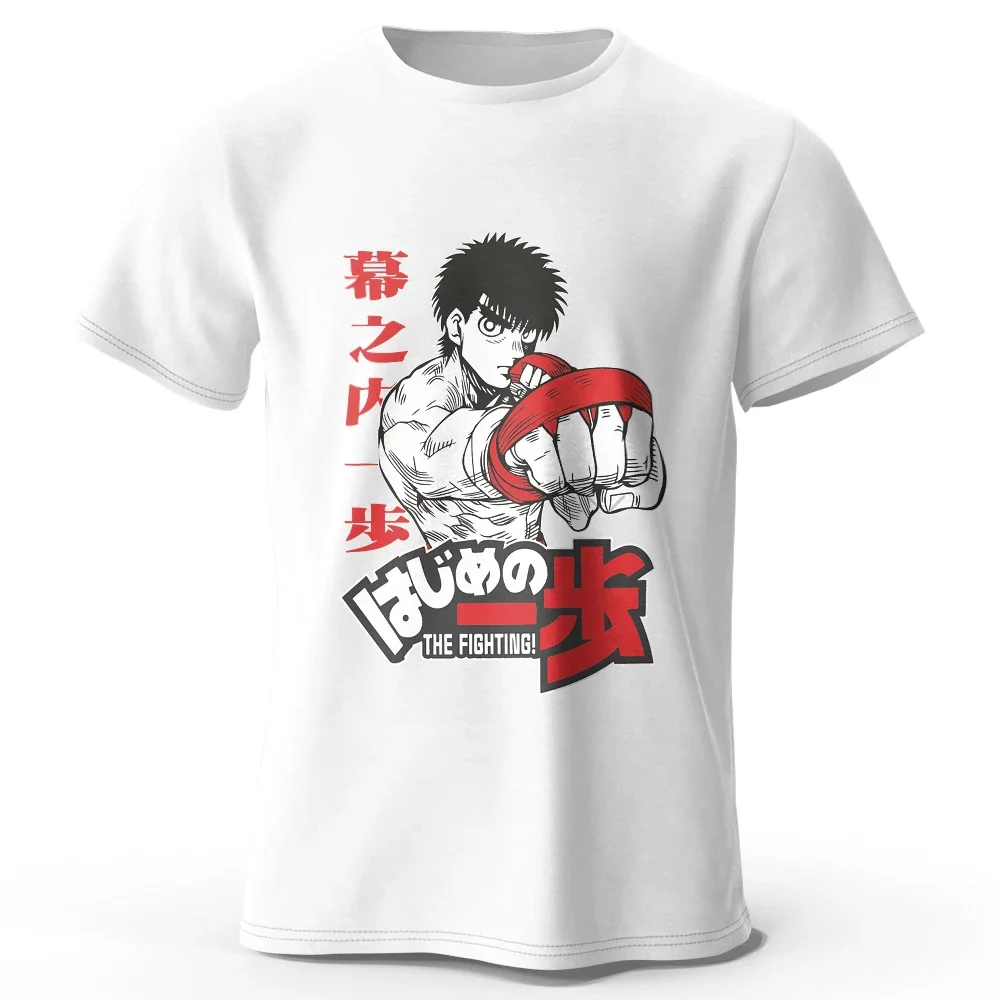 Men's Japanese Anime Hajime No Ippo Fanart Printed T-Shirt Harajuku ...