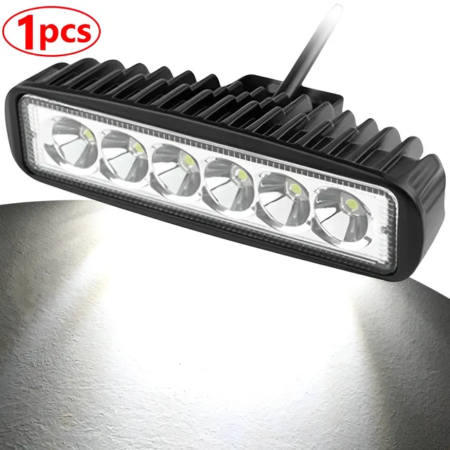 1/2PCS 18w 6 LED Car Work Light High Bright Spotlight Universal Offroad ...