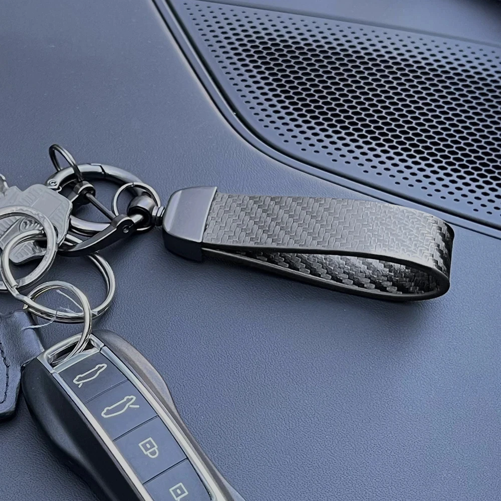 1pc-Custom-Logo-Carbon-fiber-Car-Key-Chain-Apply-For-Ford-Jeep-Bmw-Audi ...