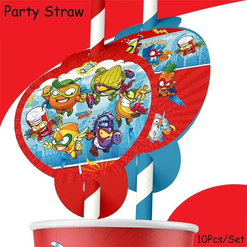 Suministros de fiesta con temática de dibujos animados de Disney superzing, vajilla, taza, plato ...