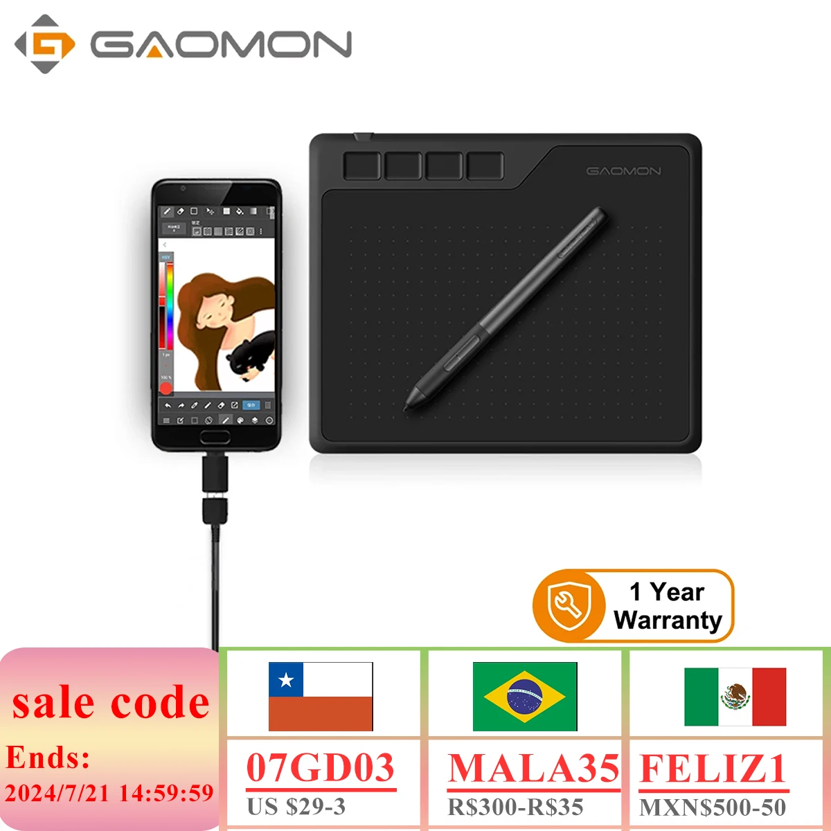 GAOMON-S620-6-5-x-4-Digital-Graphic-Tablet-for-Drawing-Painting-Game ...