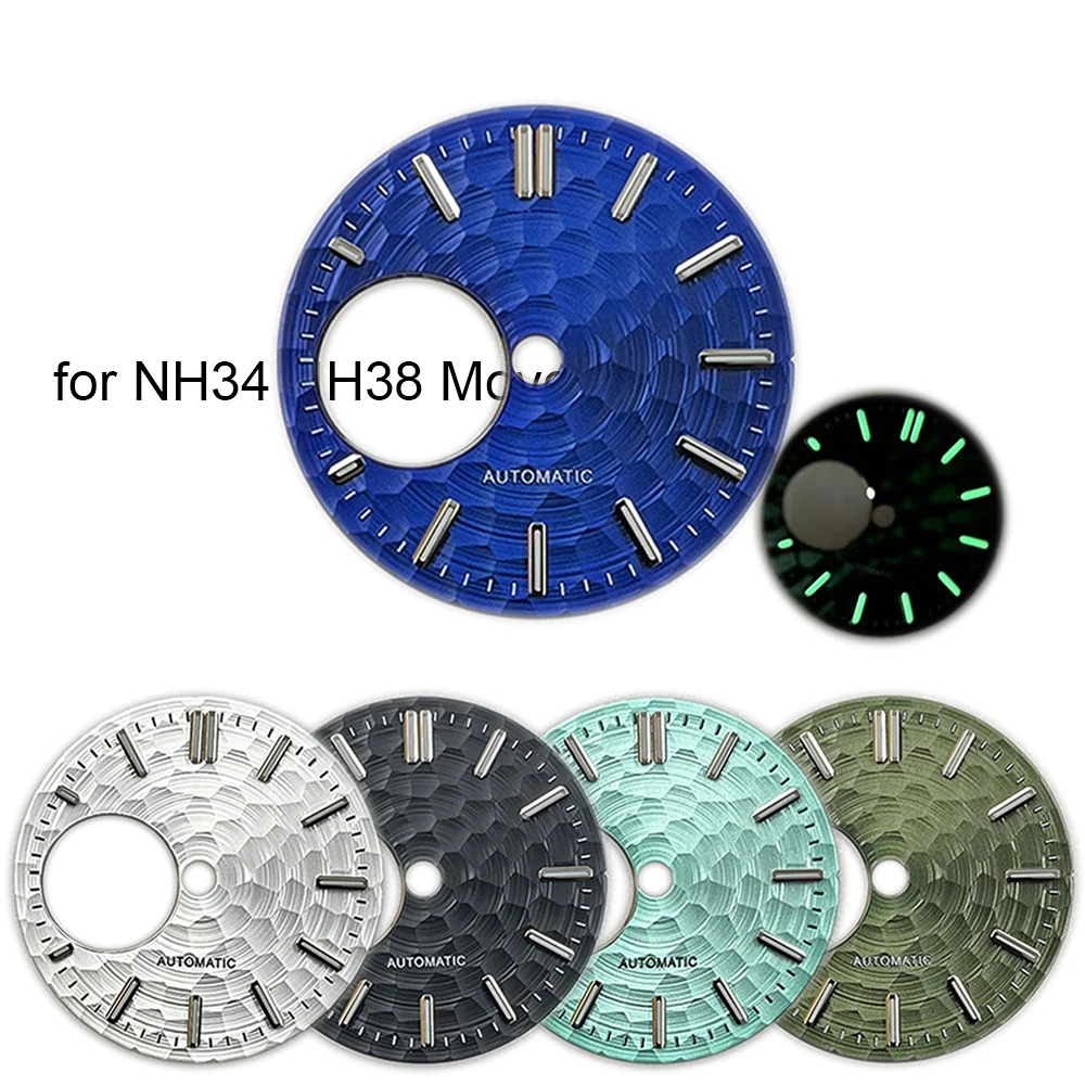 NH38-Dial-28-5mm-Green-Luminous-Watch-Dial-for-NH34-Movement-Modified ...
