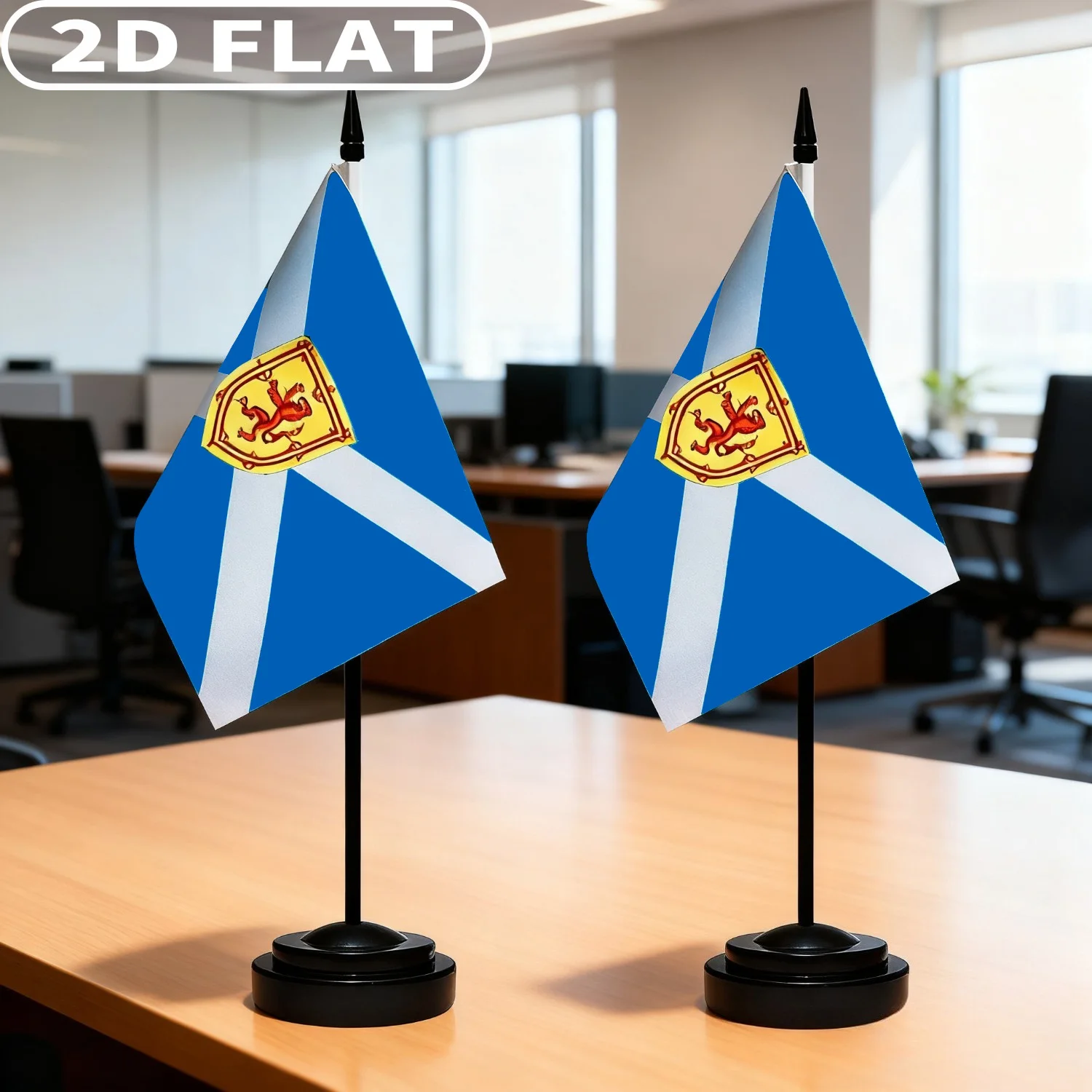 2pcs/5pcs Scottish Flag Office Desk Flag Table Office Flags, Mini ...