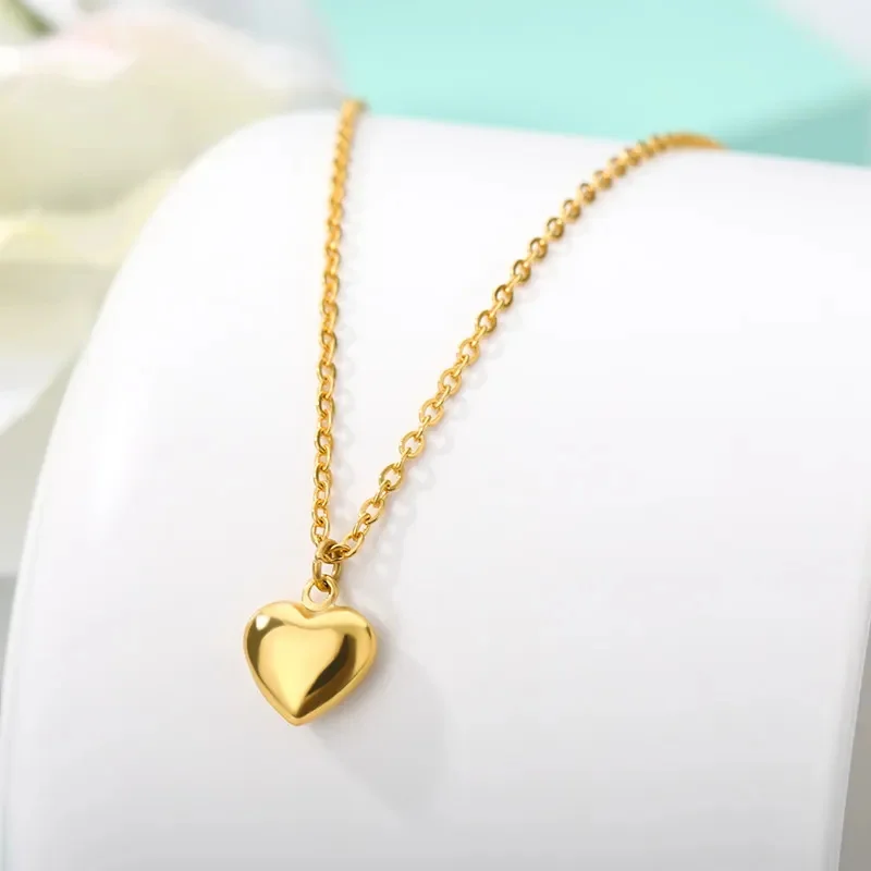 Fashion-Necklaces-2022-Woman-Stainless-Steel-Love-Heart-Pendant ...