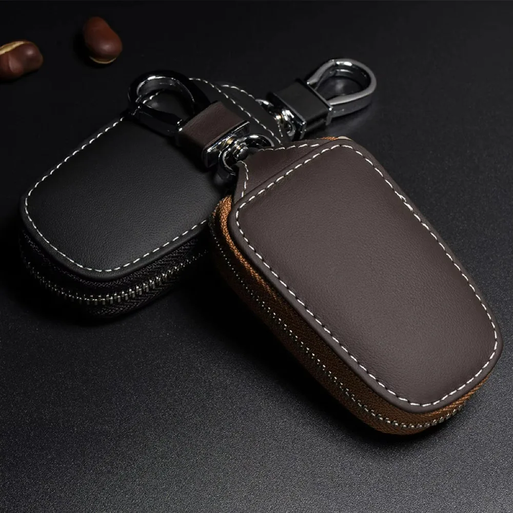 Universal Fashion Leather Smart Flip Remote Car Key Fob Shell Case ...