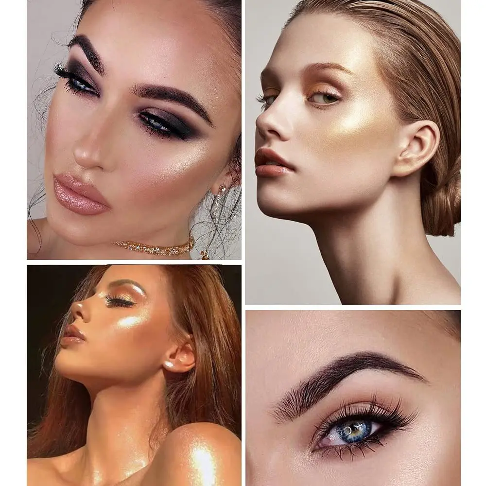 Gold Highlight Makeup