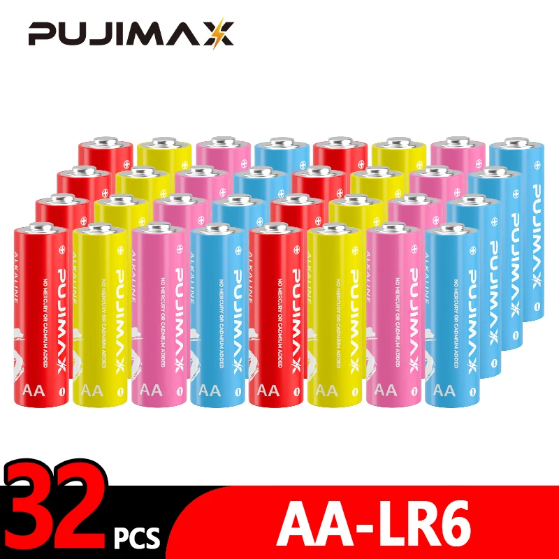 PUJIMAX-Bateria-seca-alcalina-para-luz-LED-Mp3-c-mera-bateria-do-arco ...