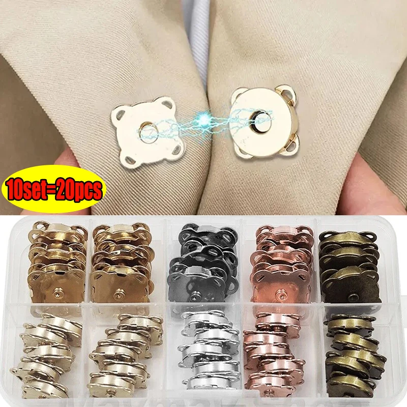 5-10set-Magnetic-Snaps-Button-Magnet-Button-Closure-Fastener-Snap ...