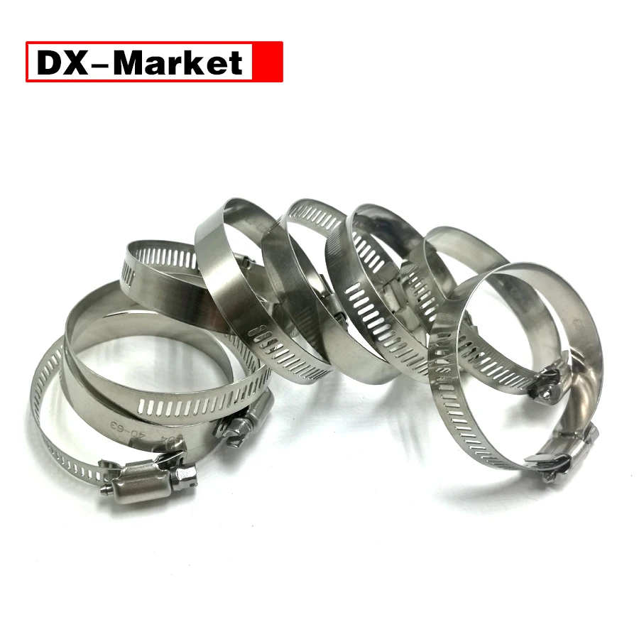 316-Stainless-Steel-Hose-Clamps-Adjustable-Hoop-SUS316-Tube-Hardware ...