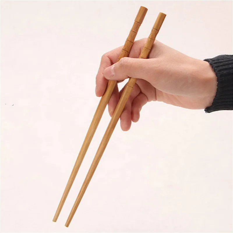 1/3/5 Pair Pure manual Natural Bamboo Wood Chopsticks Healthy Chinese ...