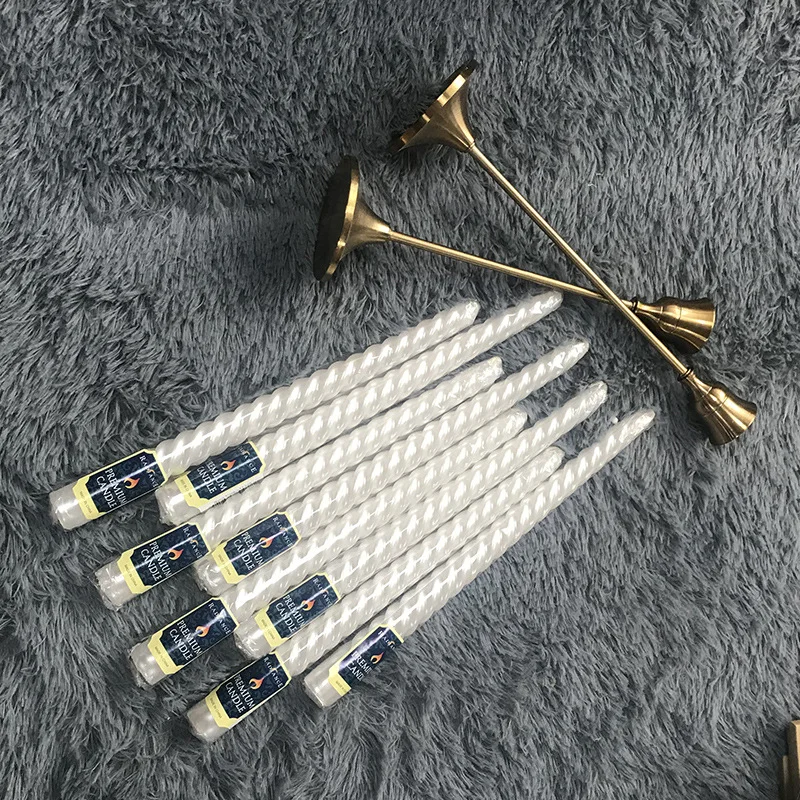 European-style-long-rod-colored-thread-candlestick-candle-romantic ...