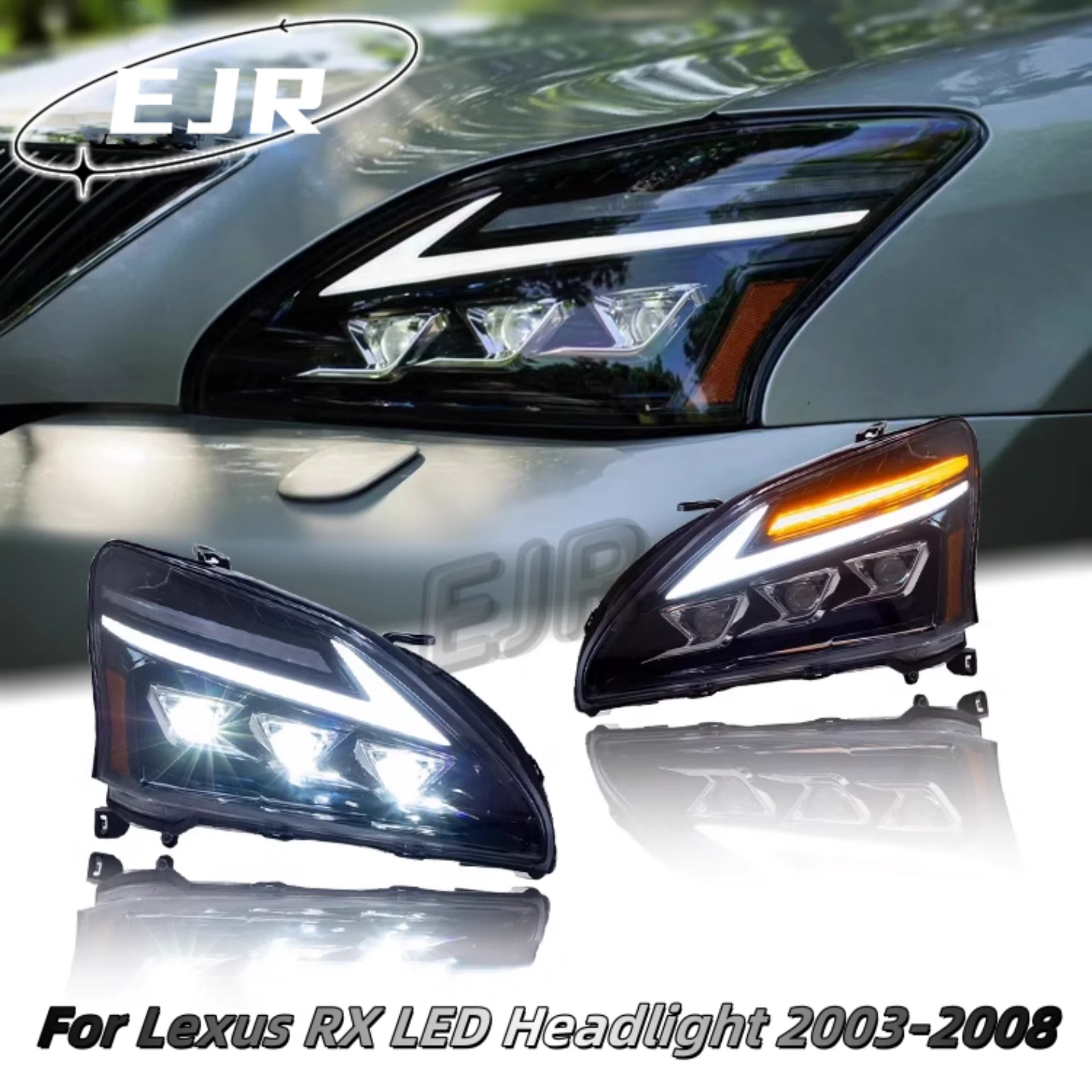 Car Headlight For Lexus RX LED Headlight 2003-2008 Headlights RX350 ...