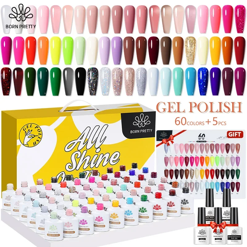 BORN-PRETTY-65-Colors-Gel-Polish-Set-Fall-Winter-Hot-Color-Gel-Kit-For ...