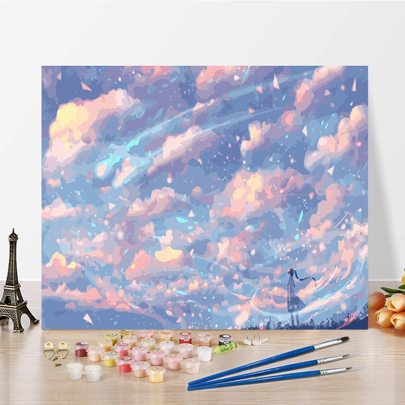 Fantasy Sky Paintings By Numbers Diy Pictures Oil Coloring By Numbers ...