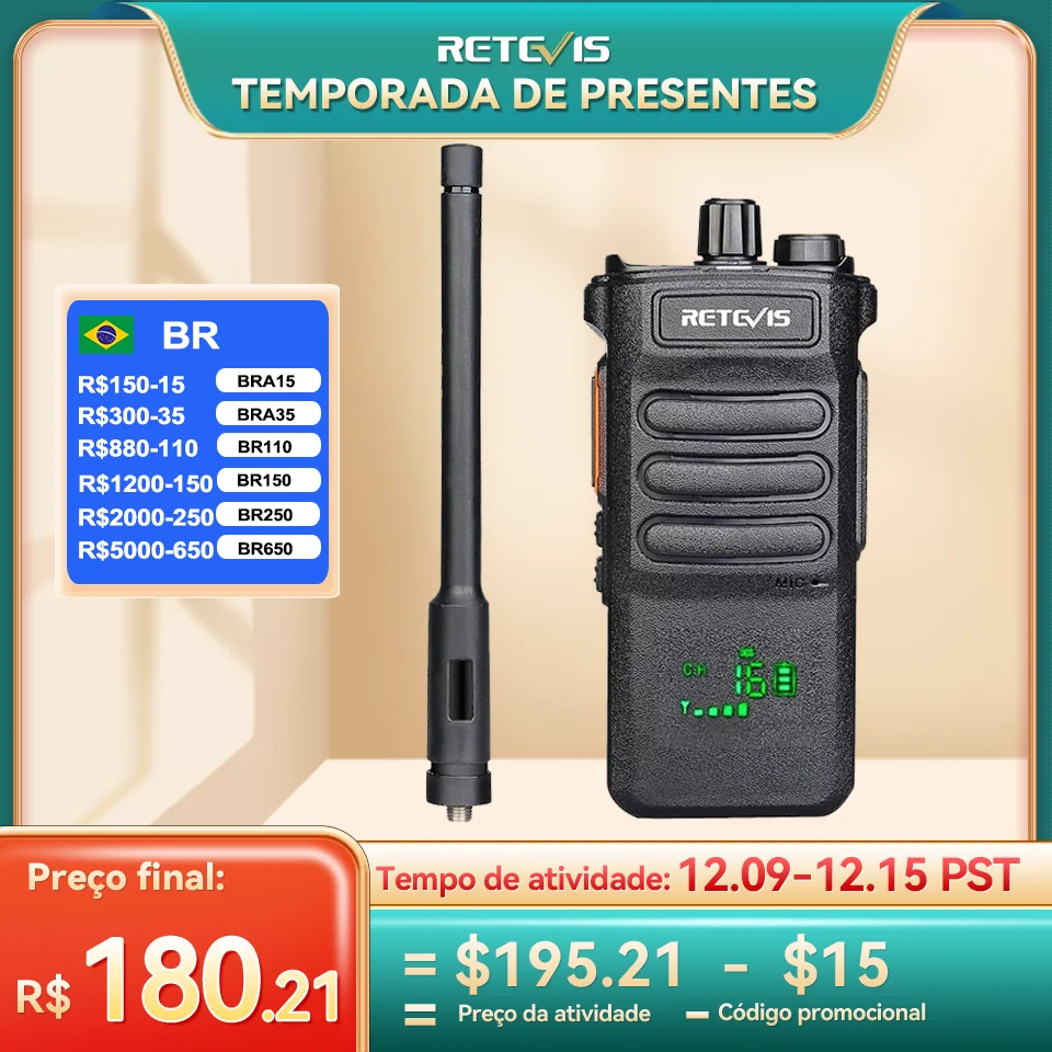 Retevis-RT86-Walkie-Talkie-10W-Radio-de-Comunica-o-R-dio-Comunicador ...