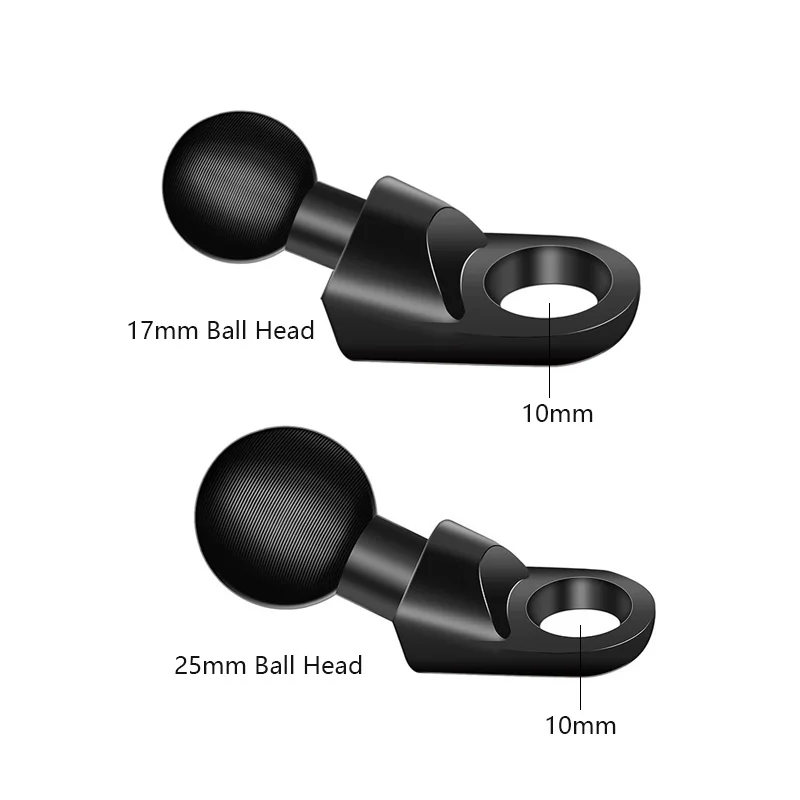 1" Ball Head Adapter Mount Motorcycle Rearview Mirror Holder Mounts ...
