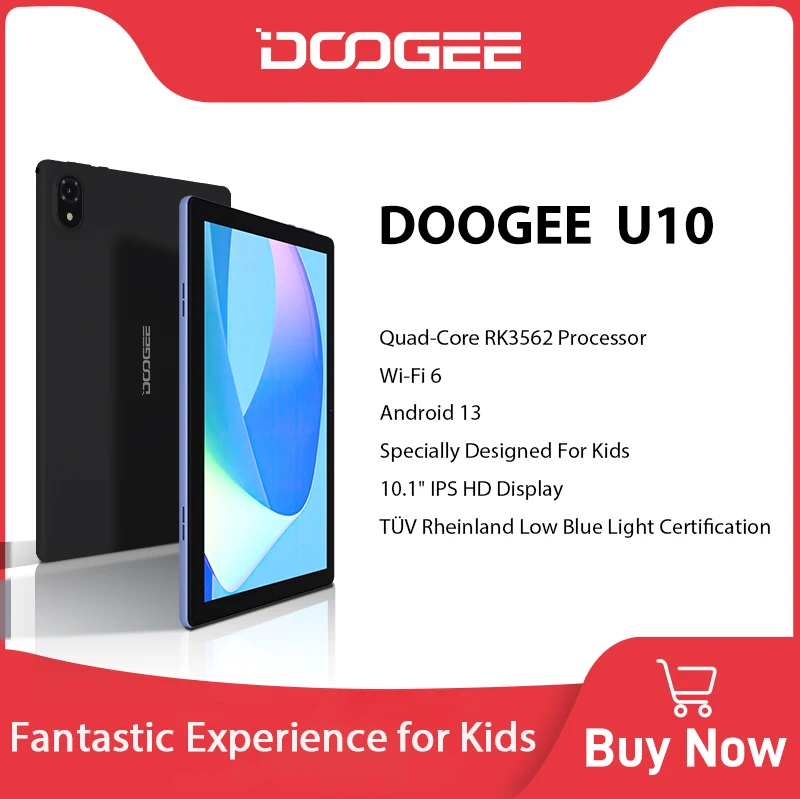 DOOGEE-U10-Tablet-10-1-IPS-HD-Display-WiFi6-Quad-Core-T-V-Certified ...