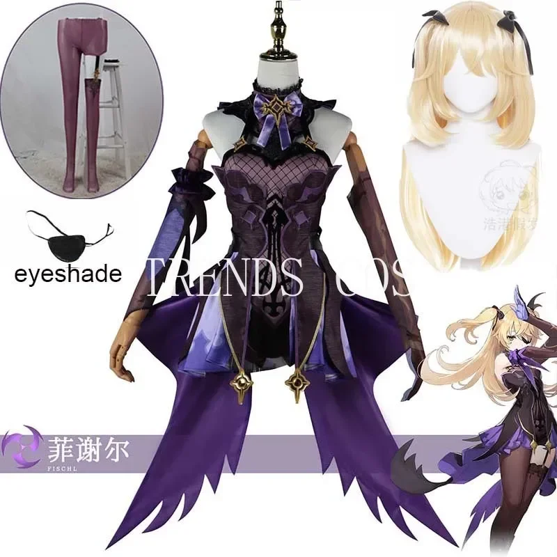 Fischl-Cosplay-Costume-Skin-Prinzessin-Der-Verurteilung-Dress-Wig ...