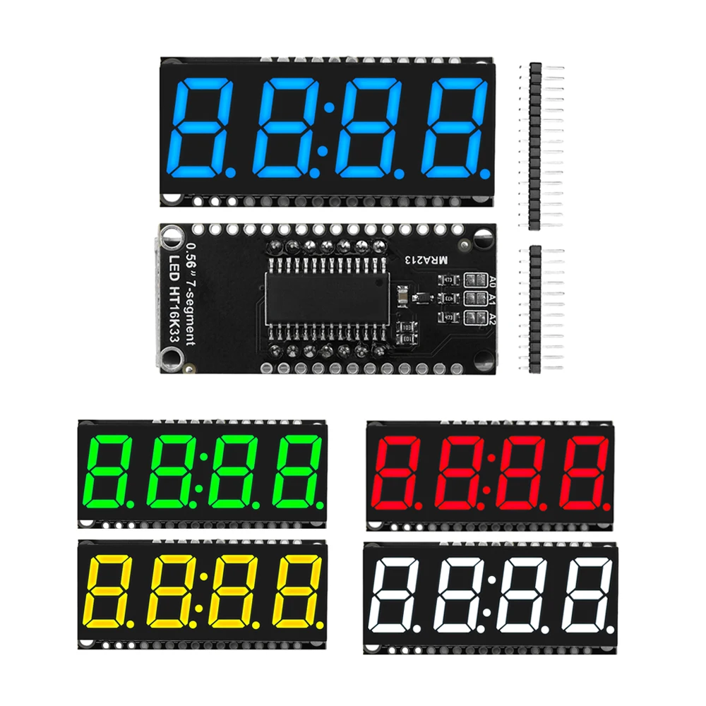 HT16K33 LED Display Module for Arduino 4 Digit 7 Segment 0.56 inch Time ...