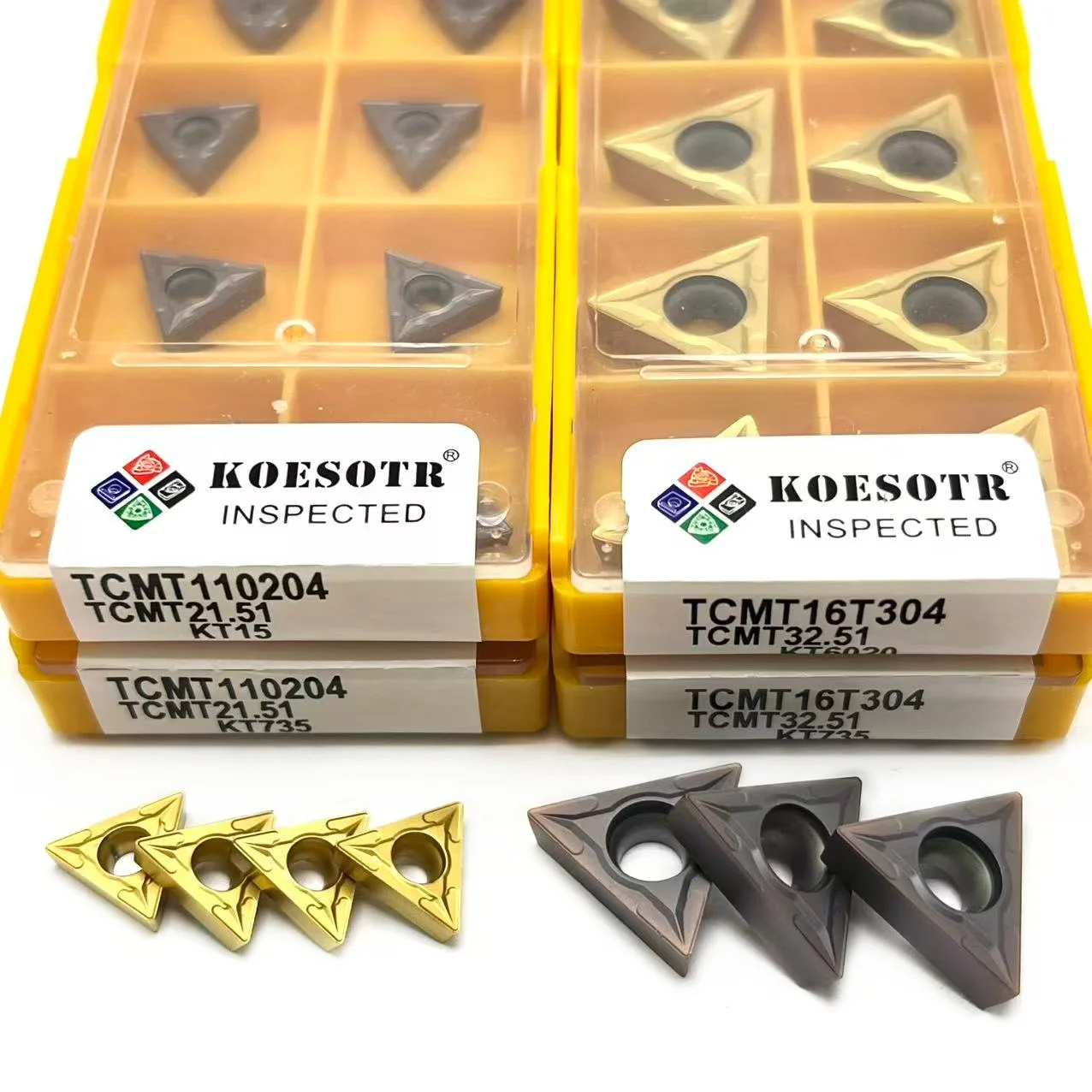 Carbide insert TCMT110204 TCMT16T304 KT15 6020 735 metal turning tool ...