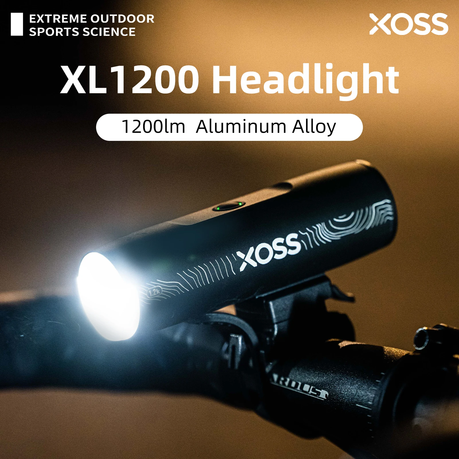 XOSS-1200-Lm-Bike-Light-XL1200-Headlight-Waterproof-Type-C-Rechargeable ...