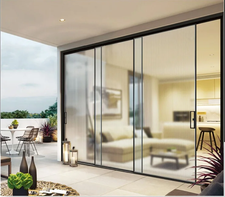 Latest-Design-Modern-Black-Very-Narrow-Frame-Striped-Interior-Partition ...