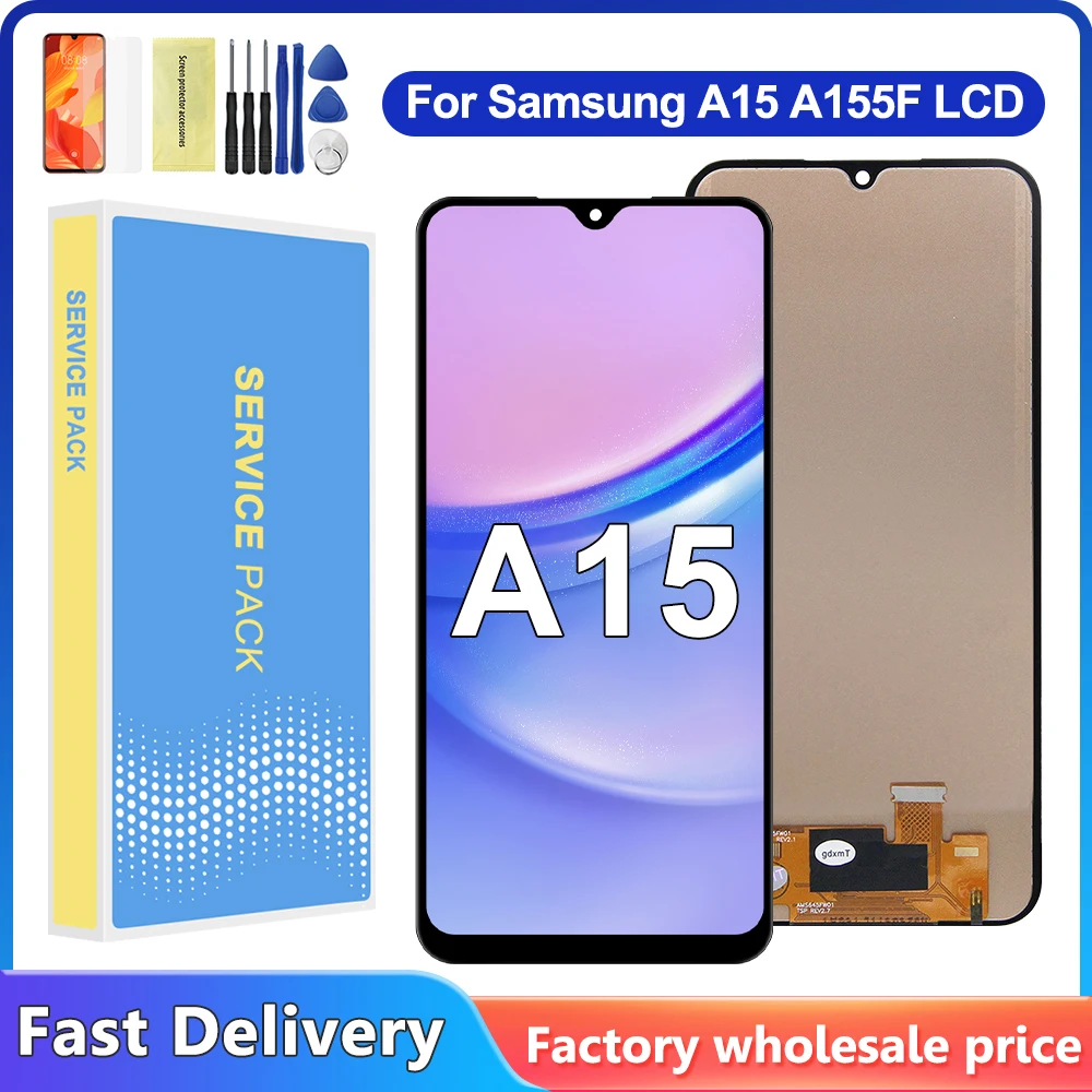 Display LCD touch screen digitale da 6,5" A15 5G SM-A156B con gruppo ...