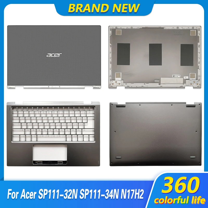 New Laptop Lcd Back Cover/palmrest/bottom Case Hinges For Acer Spin 1 ...