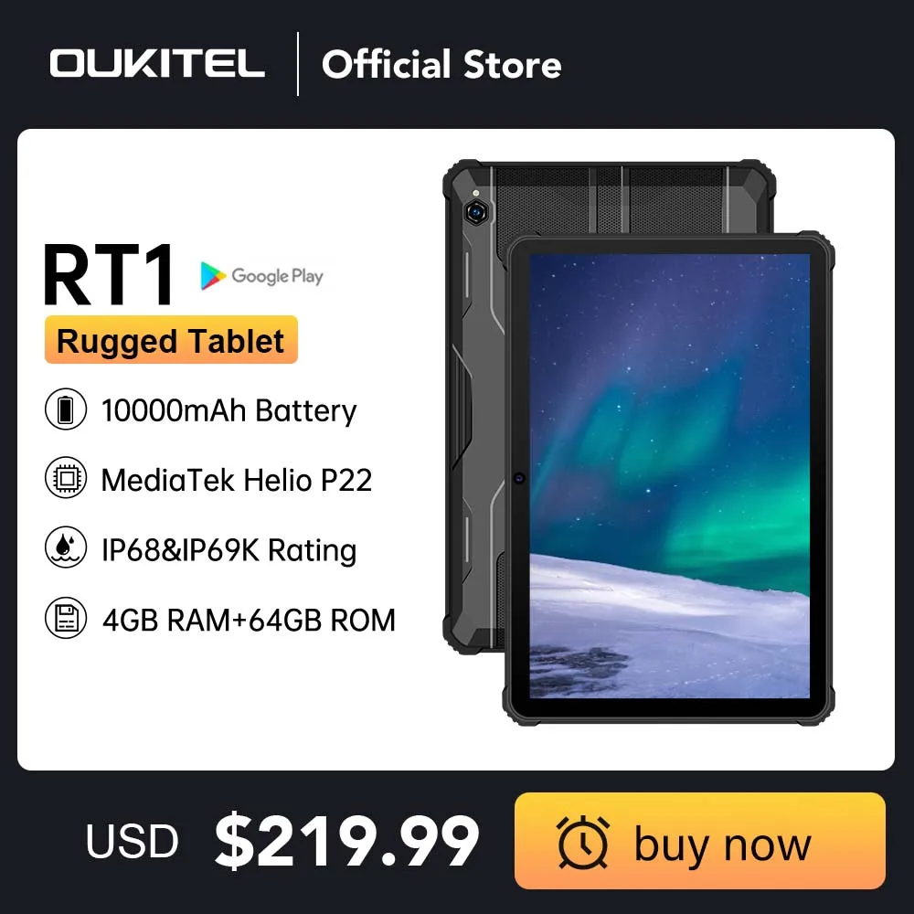 Oukitel Tableta Rugerizada con Pantalla FHD RT1, Tablet Android con ...