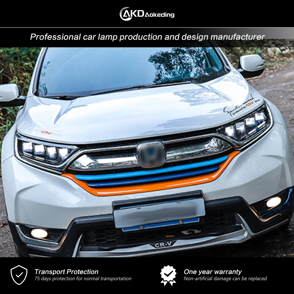 AKD-Head-Lamp-For-Honda-CR-V-Headlights-2017-2020-CRV-DRL-H7-LED-Bi ...