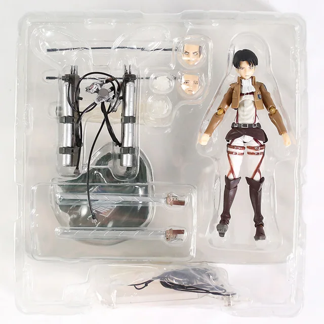 Figma Attack On Titan: Mikasa Ackerman 203 Eren Jaeger 207 Rivaille ...