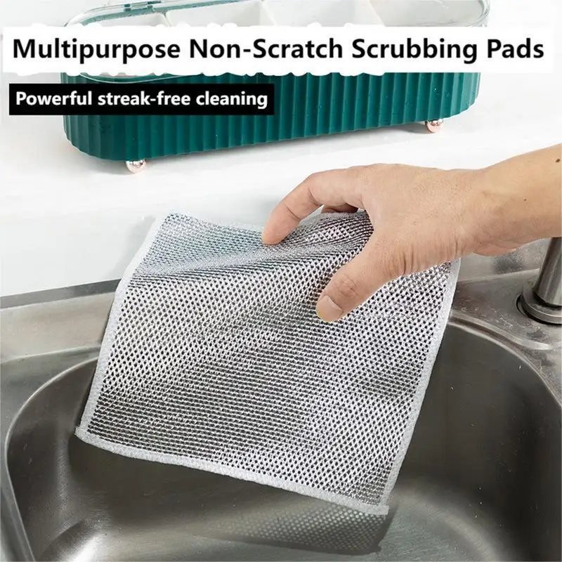 Multipurpose-Wire-Cleaning-Cloths-Kitchen-Dishwashing-Cloths-Pan-Pot ...