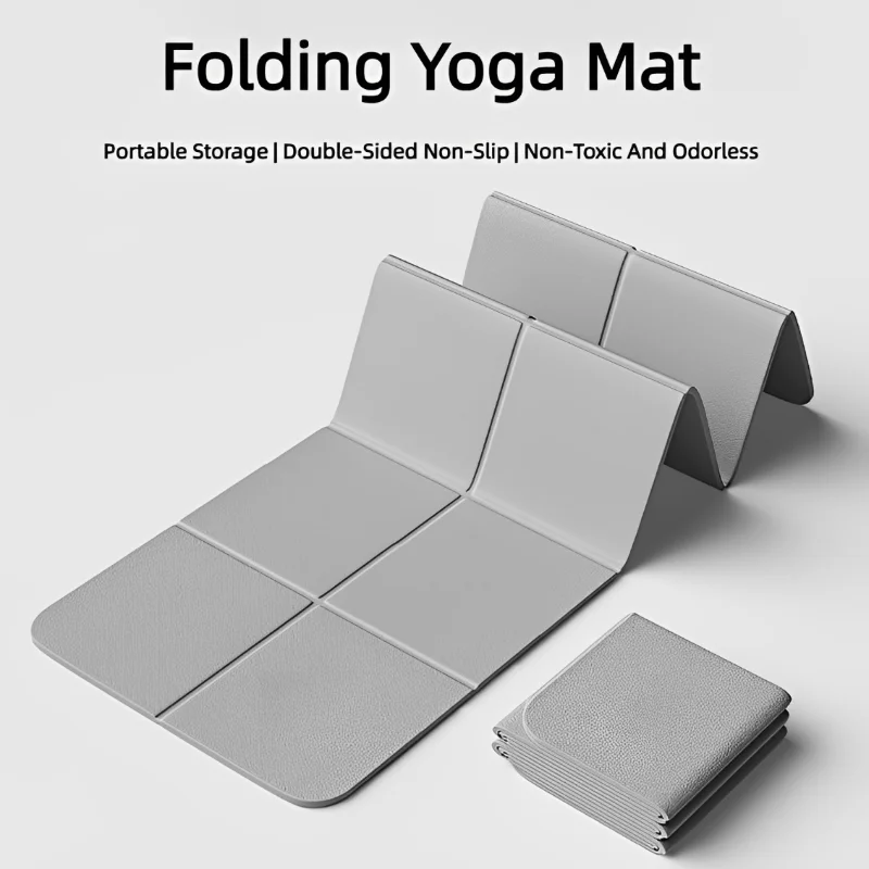 Foldable-Yoga-Mat-Eco-Friendly-Tpe-Folding-Travel-Fitness-Exercise ...