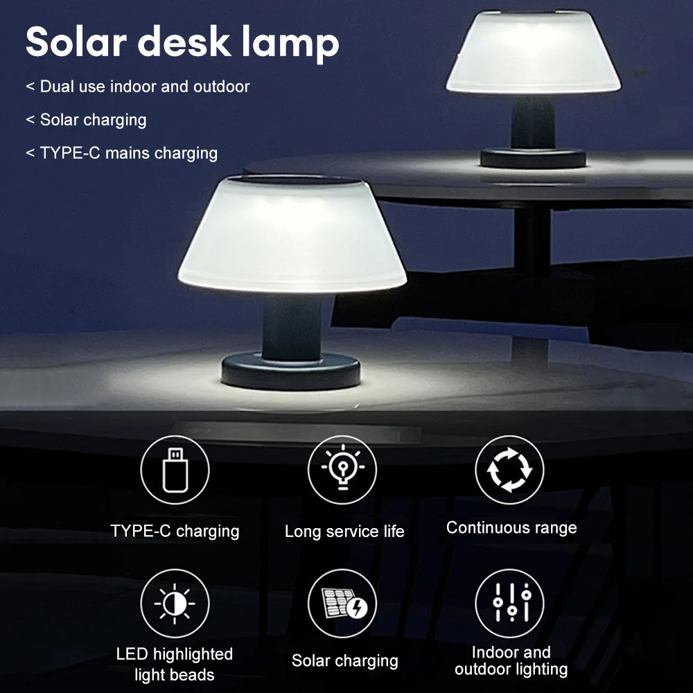 LED-Solar-Table-Lamp-Outdoor-Waterproof-Dimmable-Outside-Patio-Table ...