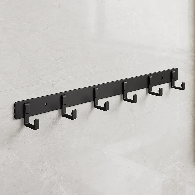 Space-Aluminum-Black-Hook-Bathroom-Towel-Hook-Living-Room-Door-Back ...