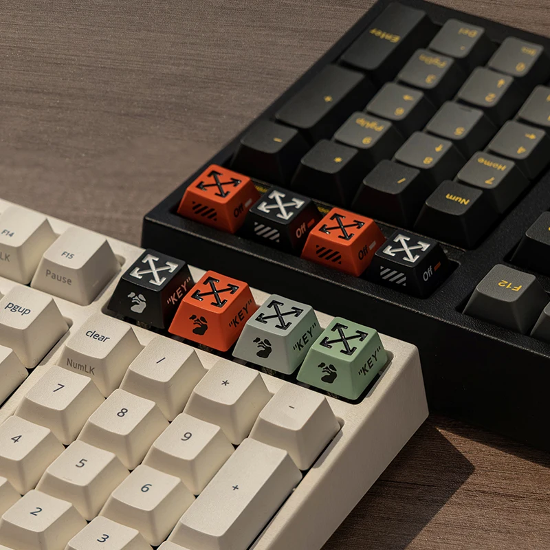 Customized-OFF-WHITE-Game-Mechanical-Keyboard-Keycap-Cross-Axis-XDA ...