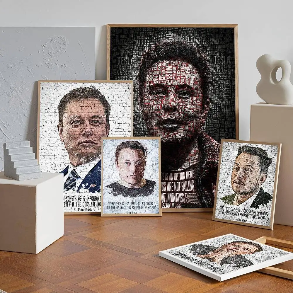 Elon Musk Movie Whitepaper Poster Waterproof Paper Sticker Coffee House ...