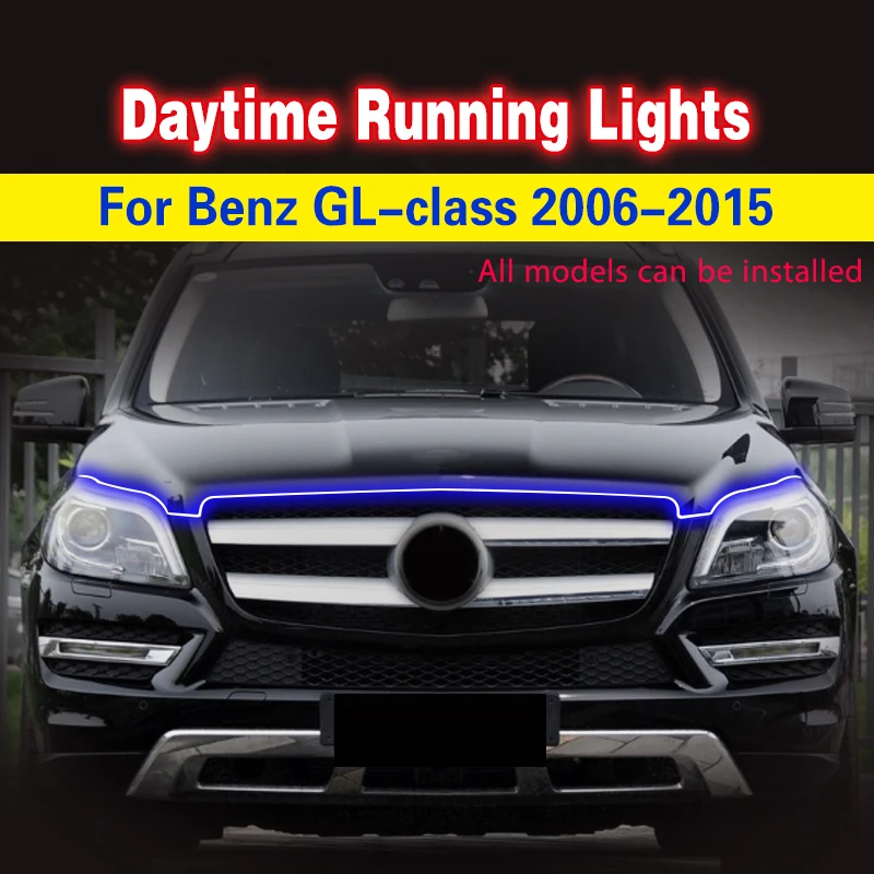 For-Mercedes-Benz-GL-CLASS-2006-2015-Universal-Auto-Car-Front-LED-DRL ...