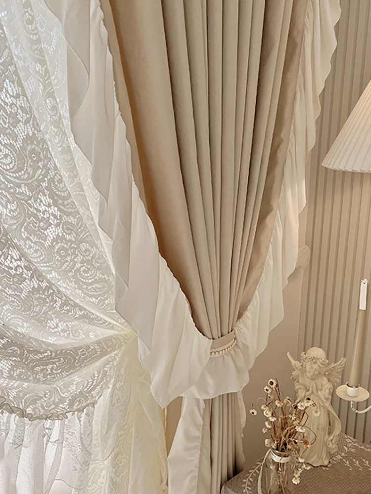 Cream Colored Lace Curtain