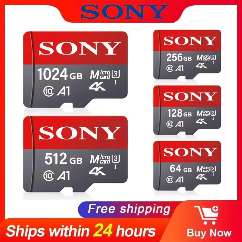 Tarjeta de memoria Micro SD de Sony, minitarjeta de memoria clase 10 ...