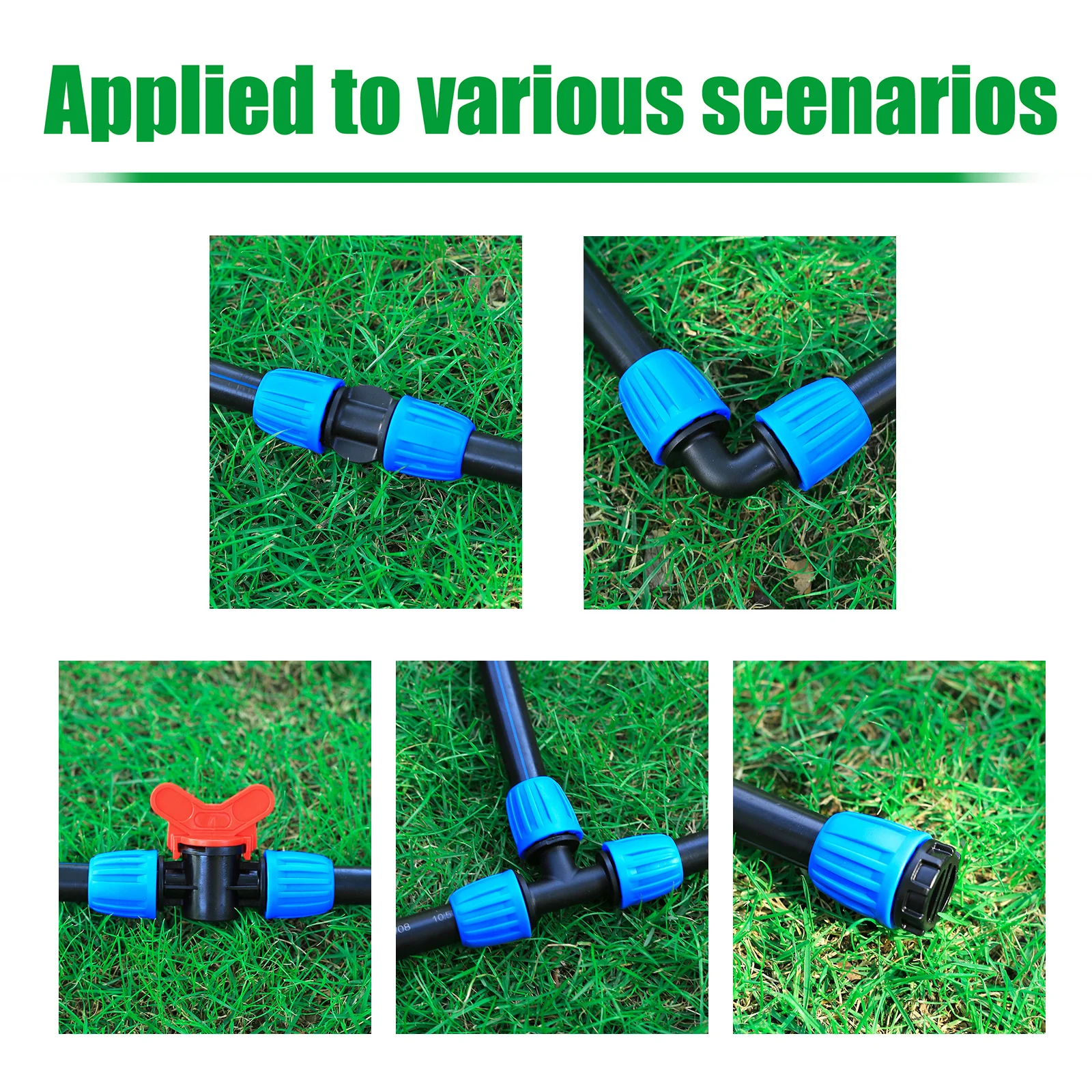 10pcs DN16 Hose Lock Fitting 16mm PE Hose Lock Barbed Connector 4/7mm ...