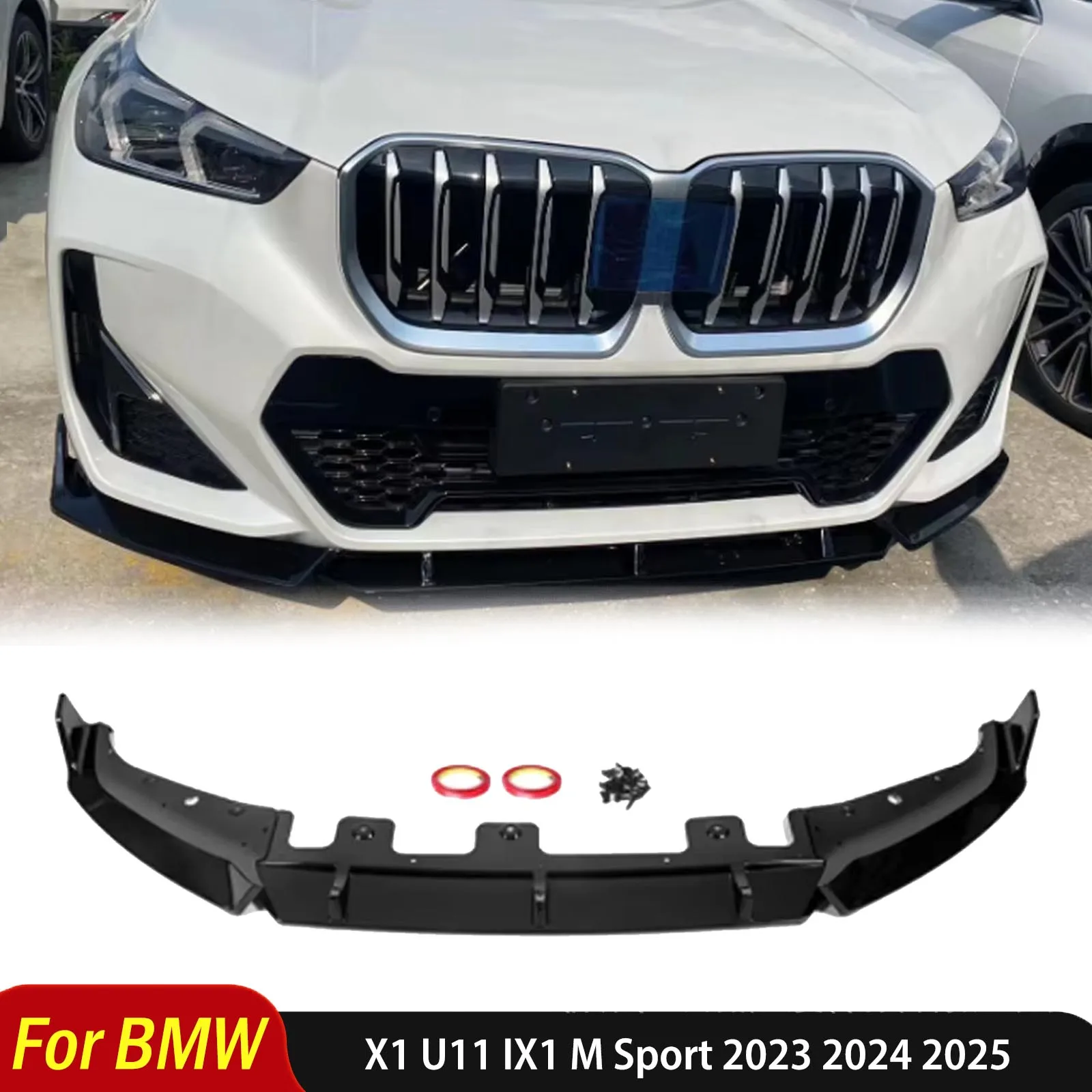 For BMW X1 U11 IX1 M Sport 2023 2024 2025 Front Bumper Lip Spoiler ...