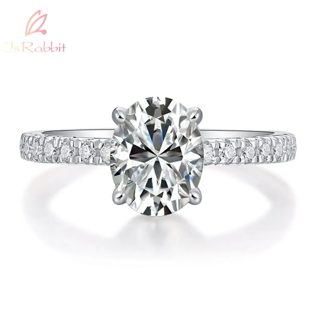 IsRabbit-18K-Gold-Plated-Oval-2CT-VVS1-Moissanite-Diamond-Wedding-Anniversary-Ring-925-Sterling ...