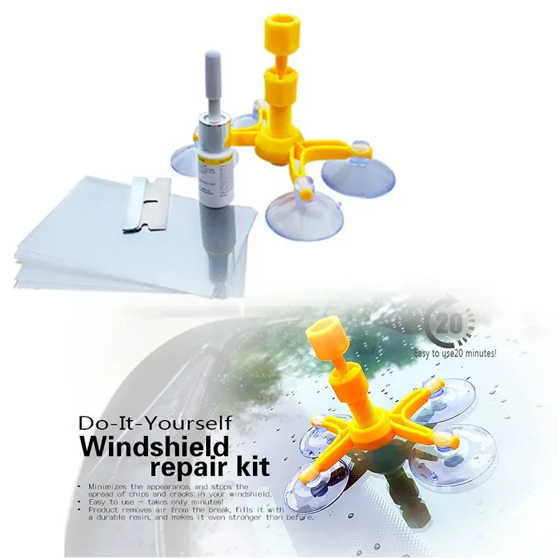 Car Windshield Repair Kit Quick Fix Car Cracked Glass Windscreen Repair ...