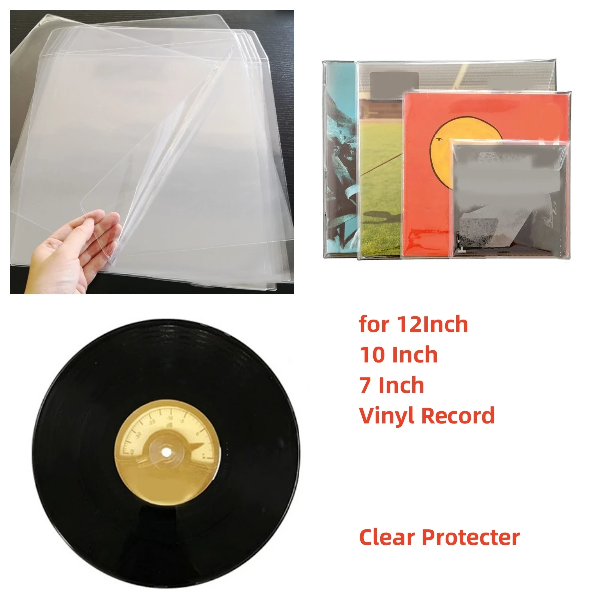 Protector-de-discos-de-vinilo-transparente-bolsas-LP-fundas-para ...