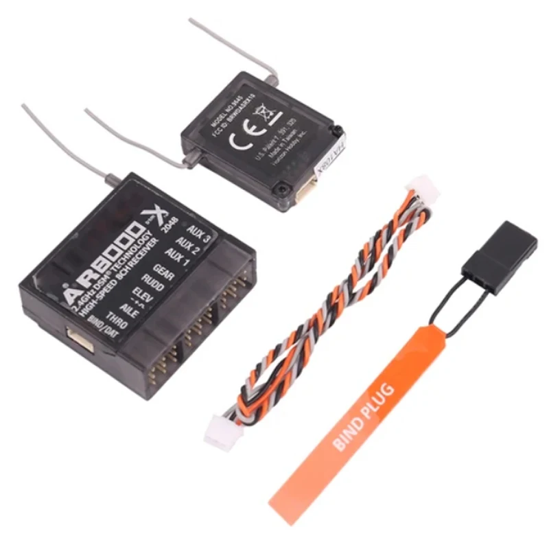 2-4GHz-DSM2-8-Channel-High-Speed-AR8000-Receiver-Extended-Antenna-for ...