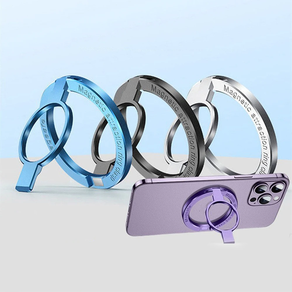 Soporte para tableta magnético, 2 secciones, anillo sencillo, teléfono ...
