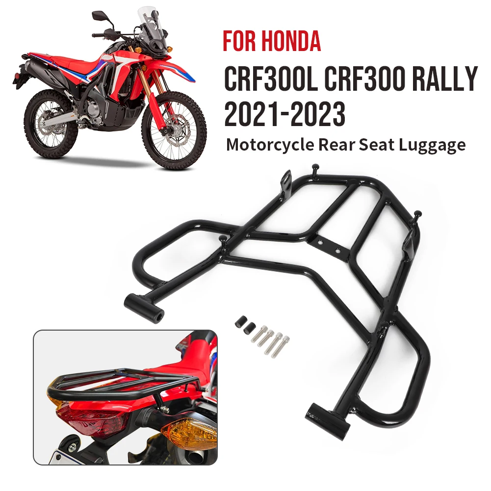 Motorcycle-Rear-Seat-Luggage-Rack-With-Handle-Grip-For-Honda-CRF300L ...