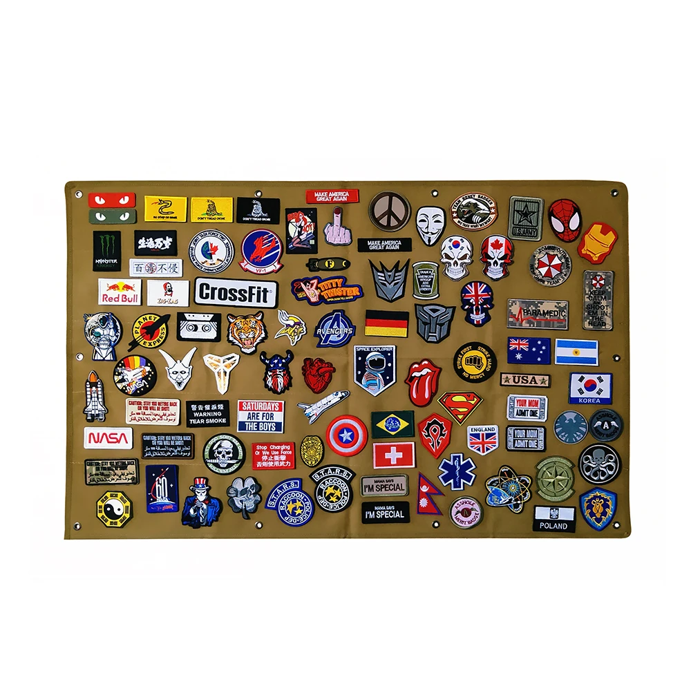 Tactical-Patch-Collection-Baord-Badge-Stickers-DIY-Patch-Display-Frame ...