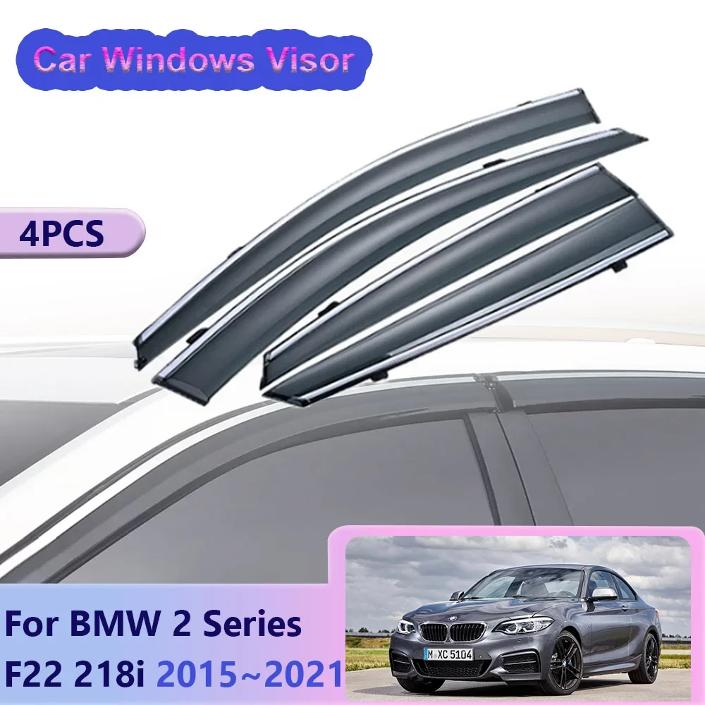 Window Visor for BMW 2 Series F22 218i 2015~2021 Car Awning Shelter Sun ...